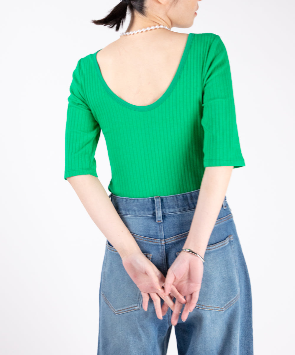 オープンバックワイドリブトップス(リサーキュレット限定) – Re:Circulet